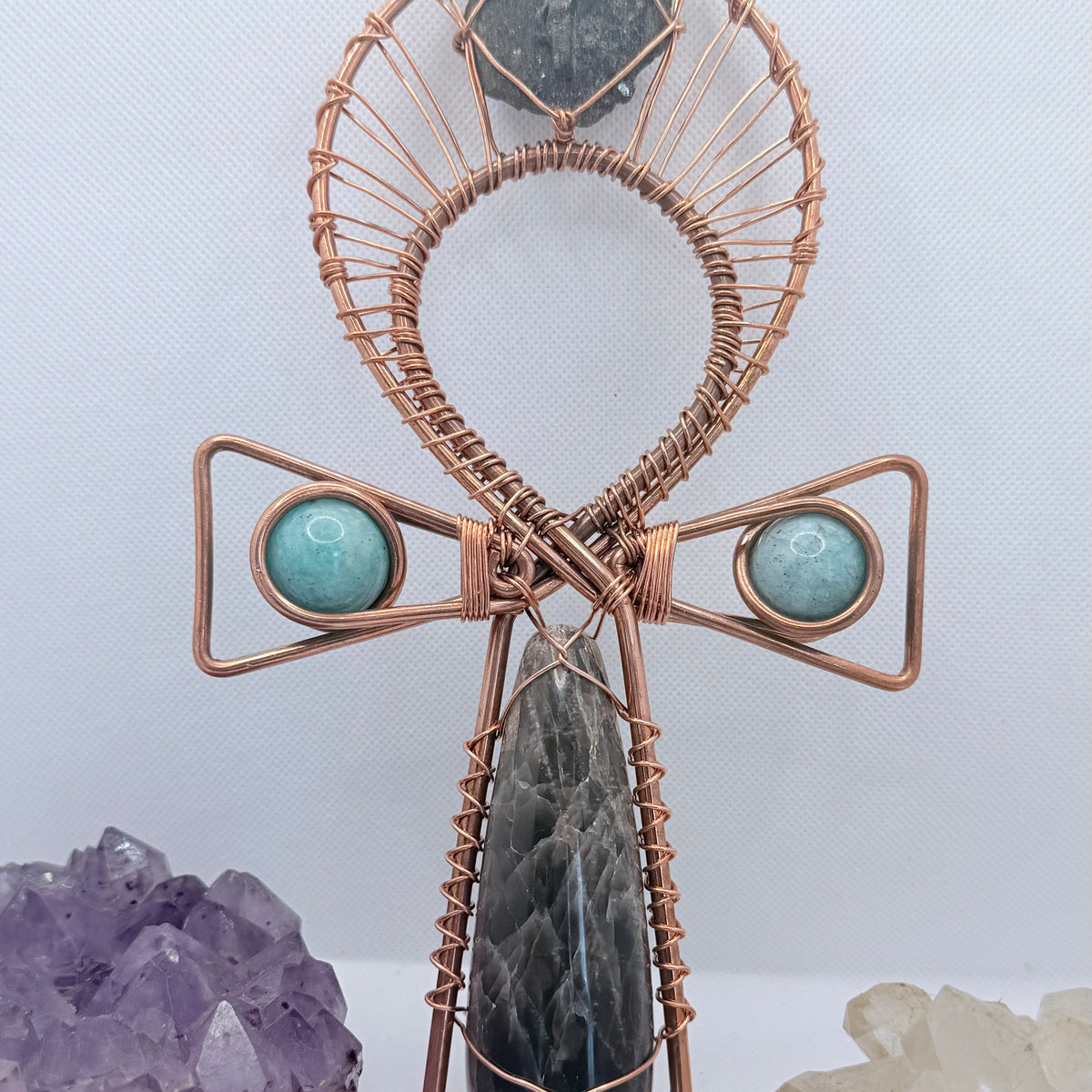 Crystal Gemstone Copper Ankhs – Infinite Treasures, LLC