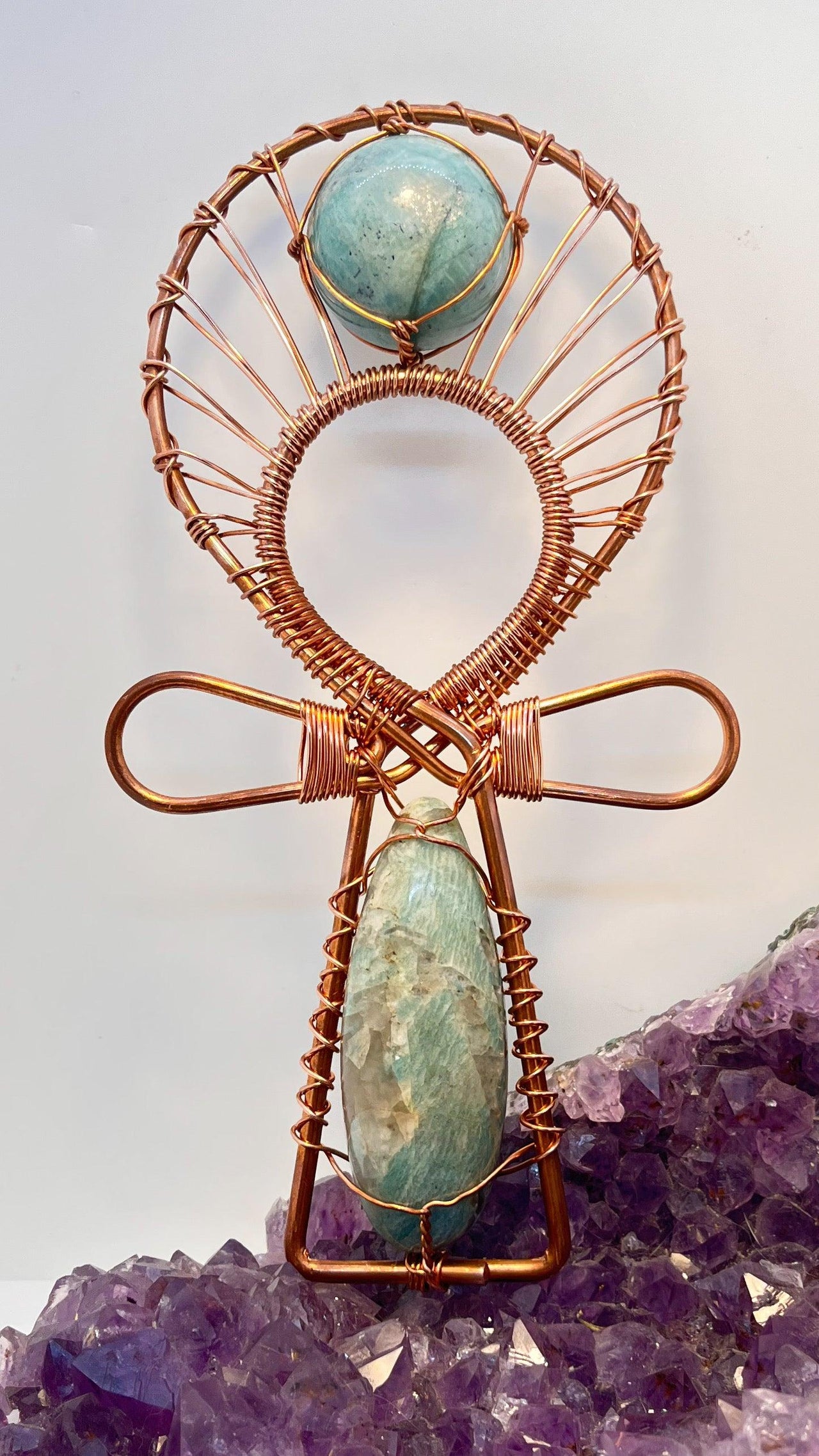 Crystal Gemstone Copper Ankhs – Infinite Treasures, LLC
